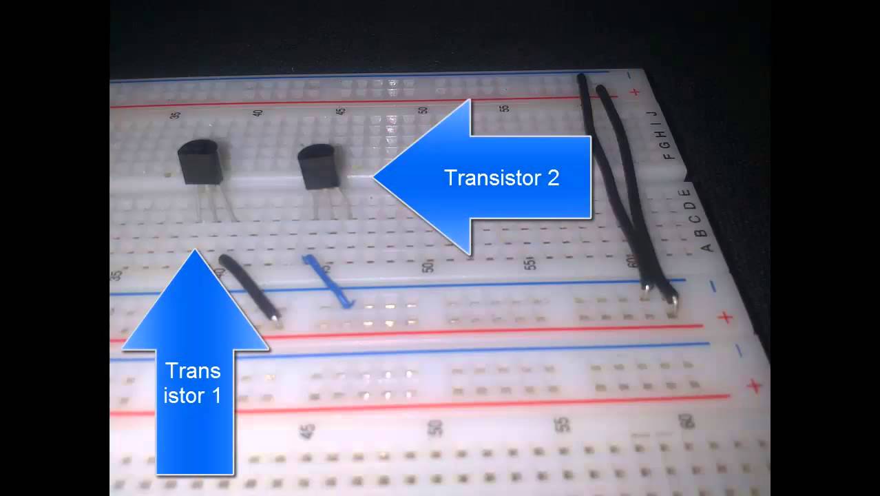 Sensor de tacto con transistores 2N2222 - YouTube