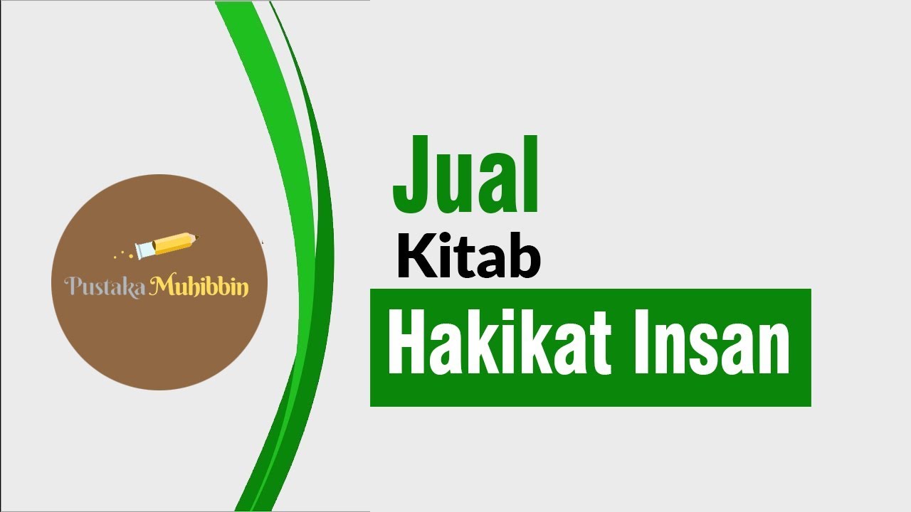 Jual Kitab Hakikat Insan - YouTube
