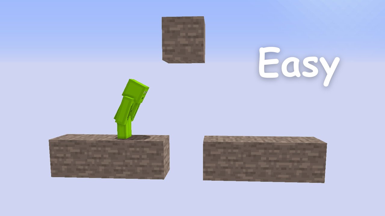 Head Hitter Jump Tutorial in Minecraft (simple) - YouTube