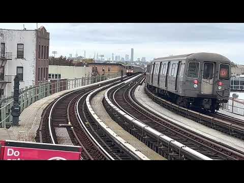 BMT West End Line: (D) (R) Trains @18th Avenue (R68, R160) - YouTube