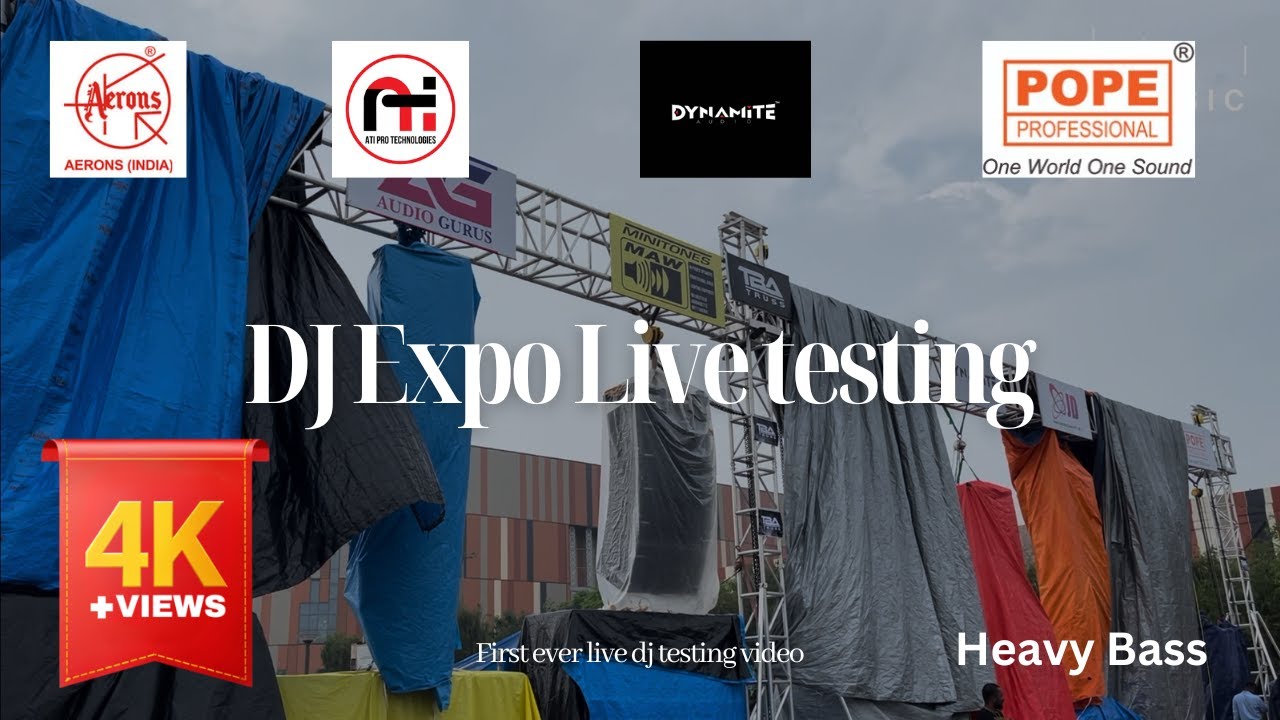 DJ Expo 2024 | Heavy Bass Testing | India DJ Competition | @AERONS ...