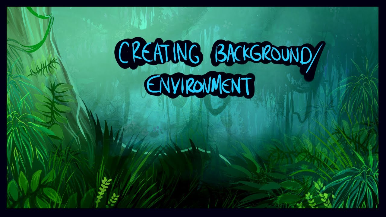 Digital Art: Process of Creating a Background/Environment - YouTube