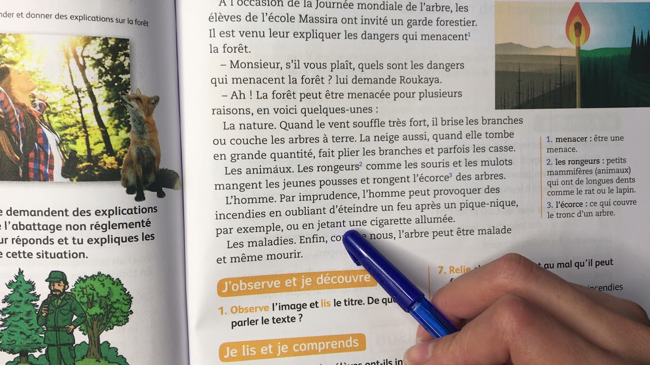 (4AEP) Page:145. Unité 5. Quels dangers menacent la foret?. Mes ...