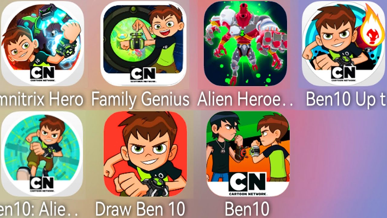 Ben 10 : Heroes,Omnitrix Hero,Up To Speed,Alien Evolution,Family Genius ...