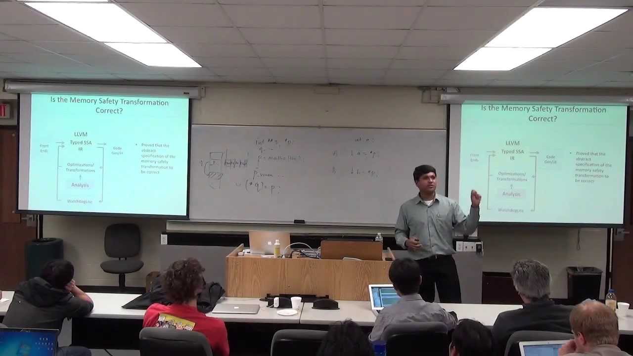 SBU Computer Science Department talk by Santosh Nagarakatte Part 2 ...