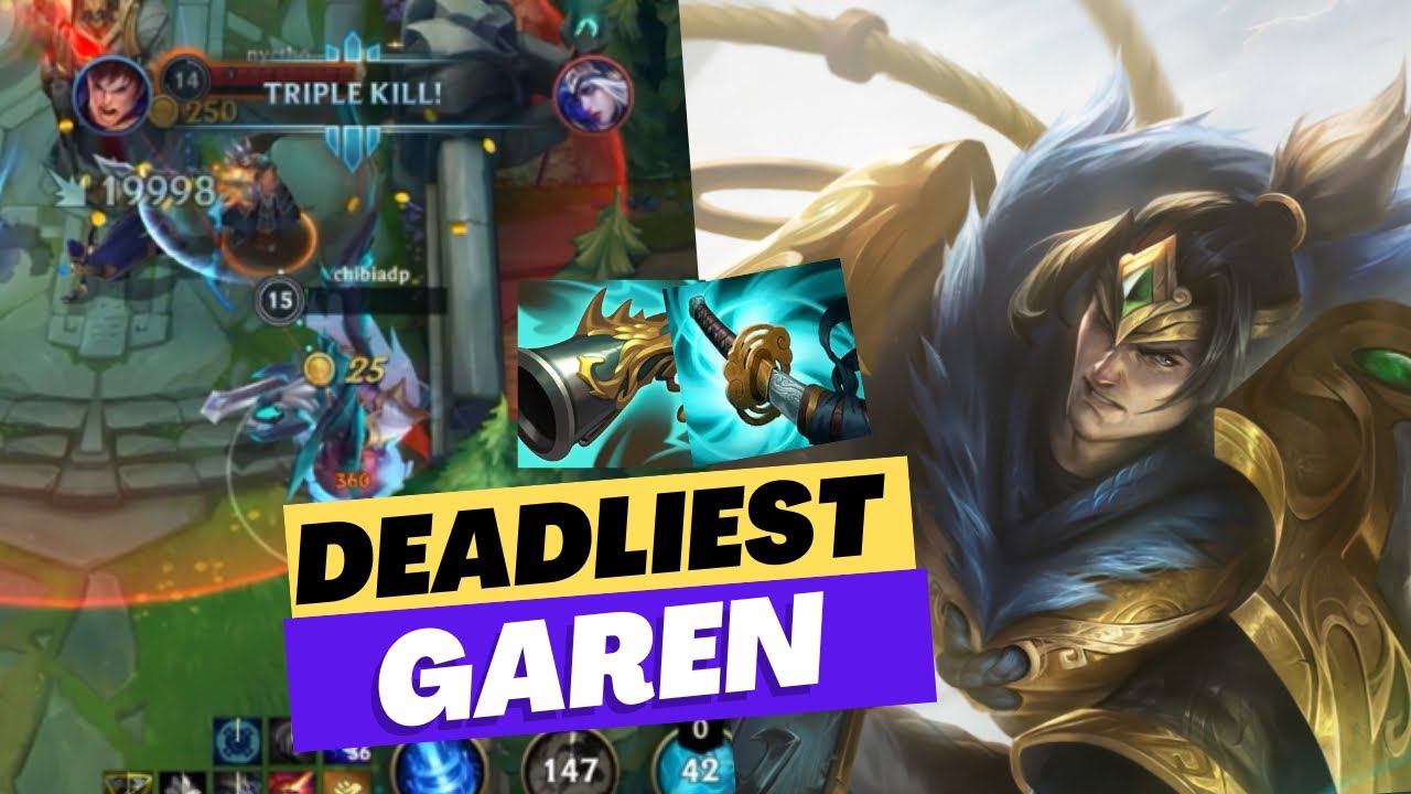 CRAZY DAMAGE GAREN WILD RIFT BUILD - FULL AD - YouTube
