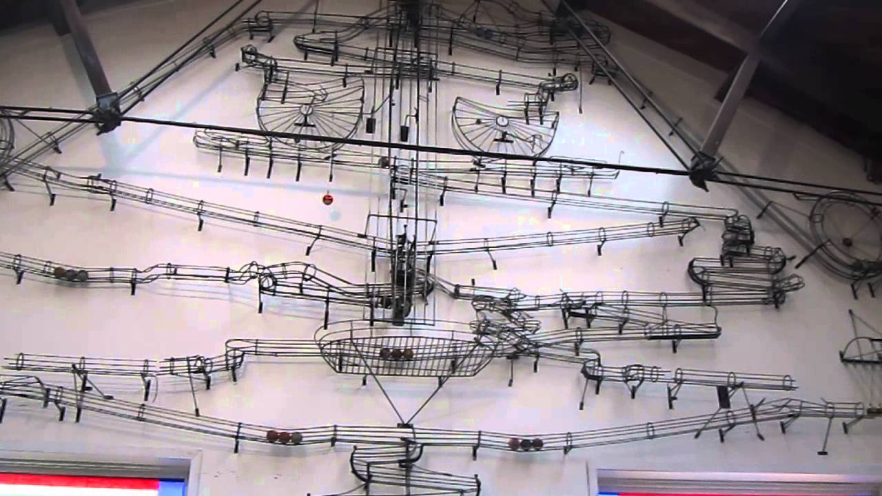 marble run at The House of Marbles Bovey Tracey - YouTube