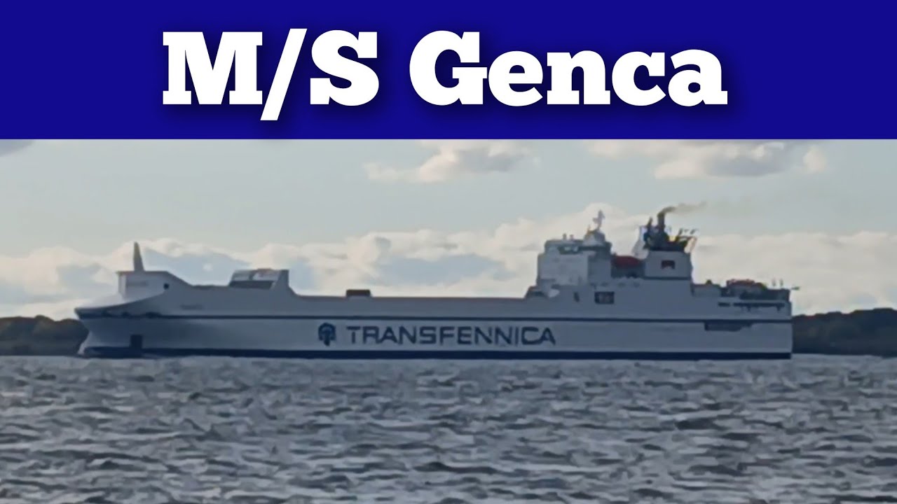 Transfennica: M/S Genca arriving to Paldiski - YouTube