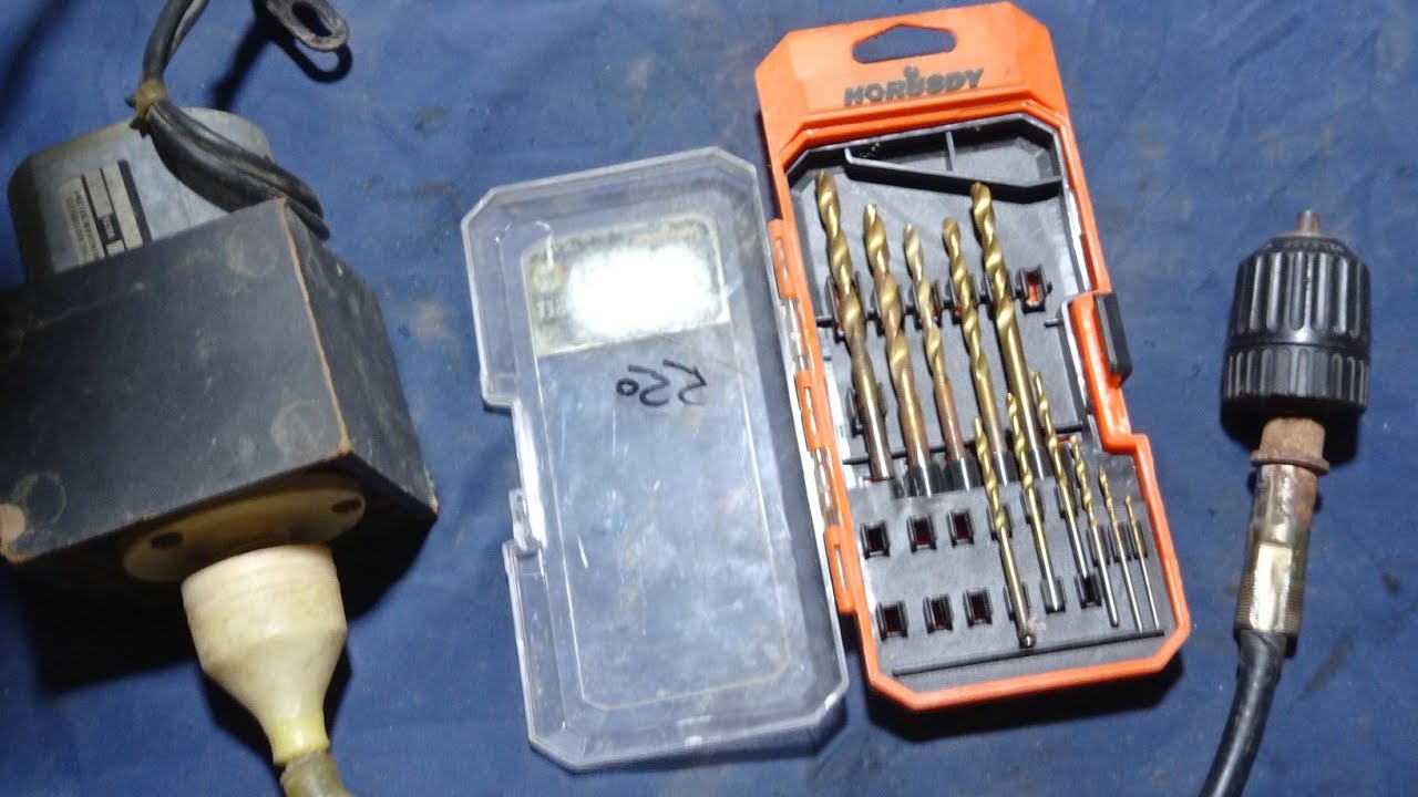 How to make drill from sewing machine motor - YouTube