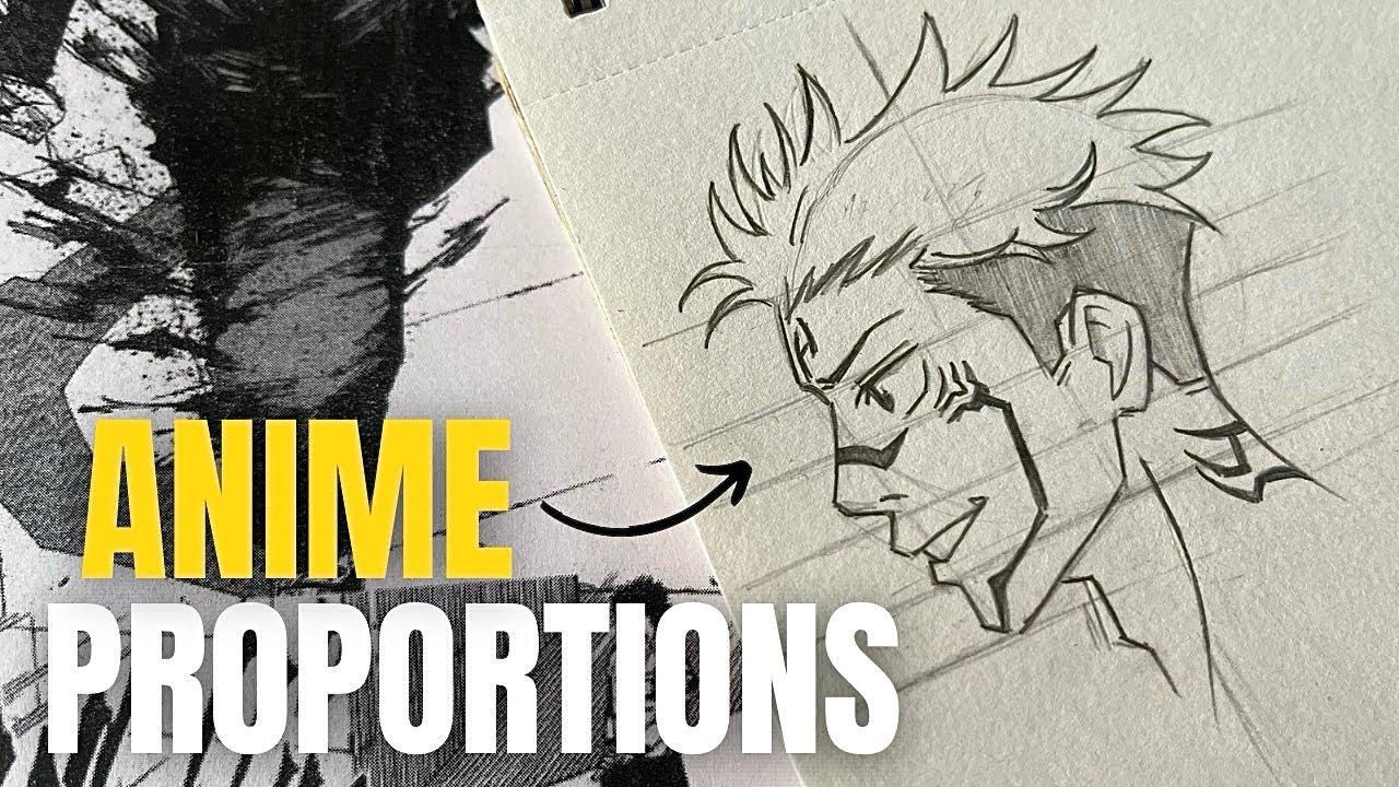 LEARN TO DRAW ANIME BY USING BASIC METHODS 🏻 | ANIME PROPORTIONS | Arts ...