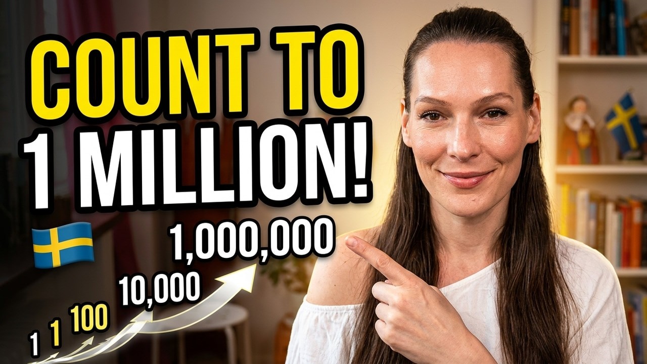 Caunt To A Million In Swedish! | Swedish Numbers - YouTube