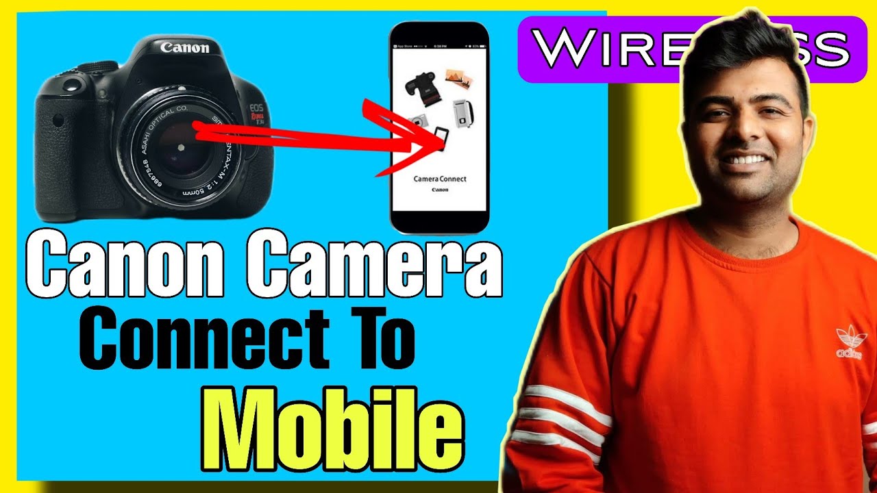 Canon Camera से mobile में photo कैसे भेजें. How to connect canon wifi ...