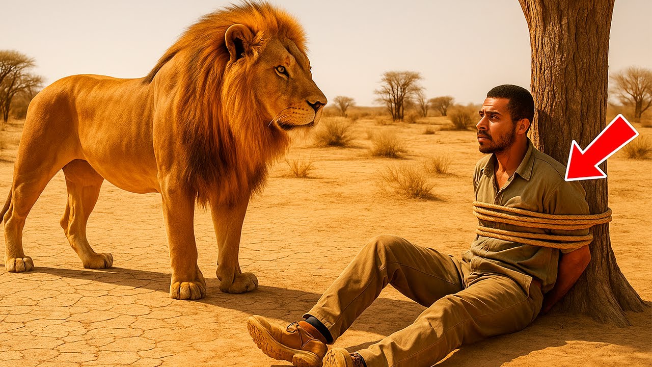 A Lion Saved a Ranger Tied in the Forest — Minutes Later, What the Lion ...