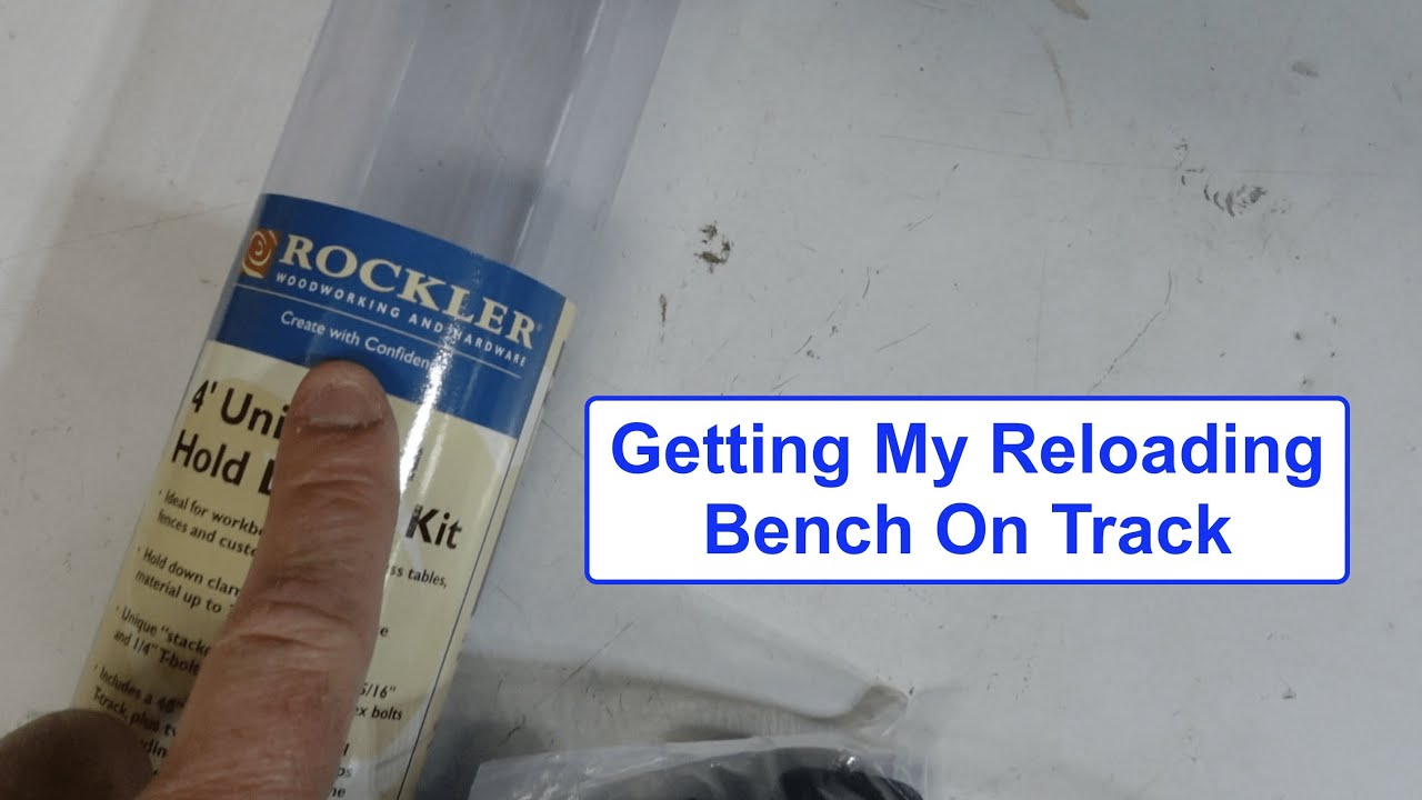 Installing Rockler T Track in my reloading bench - YouTube