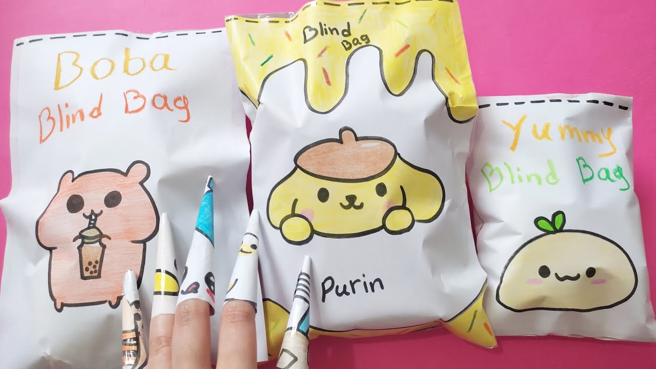 ASMR blind bag , Boba , purin , yummy,...😋 😍 - YouTube