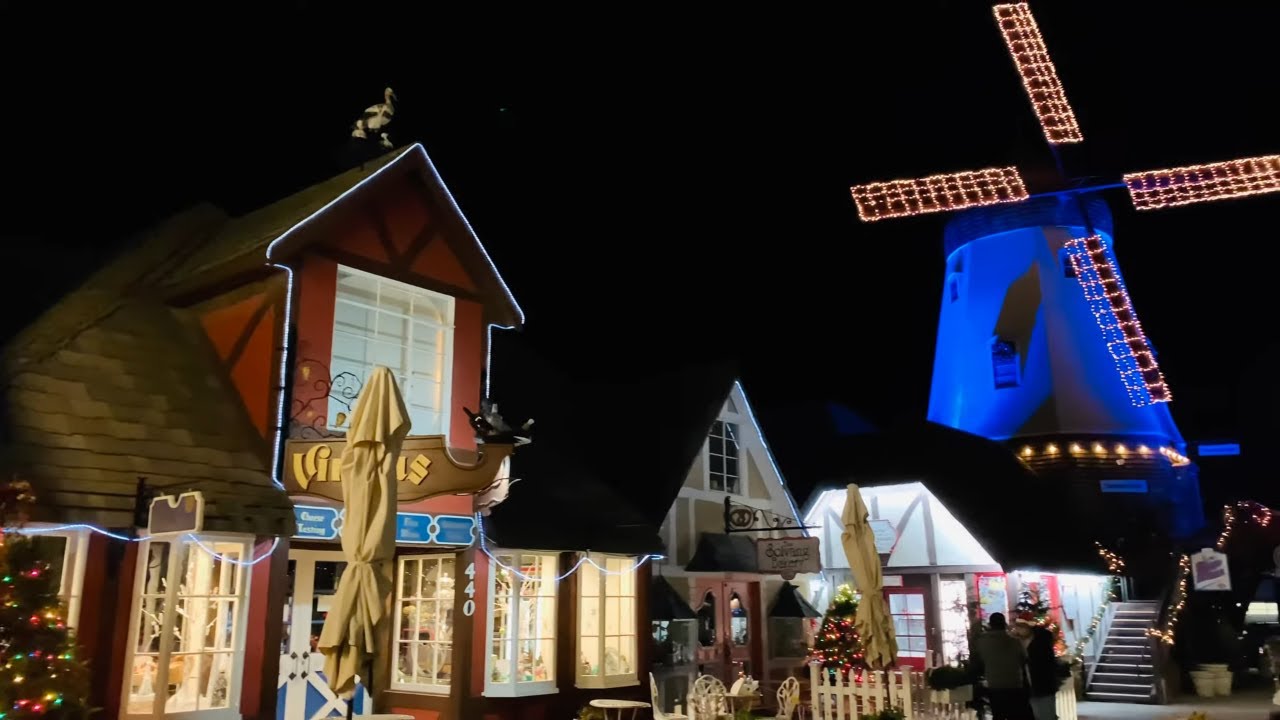[4K] Solvang | Danish Capital of America | Best Christmas town in ...