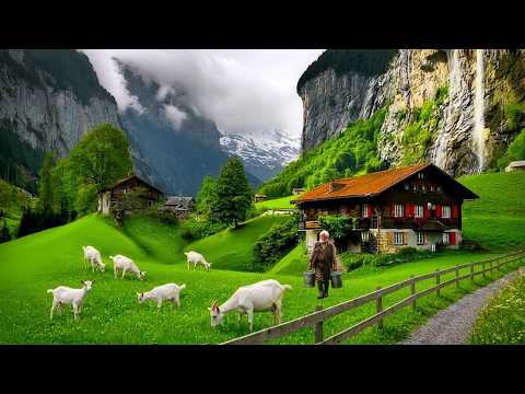 Life in Switzerland's Secret Villages - Peaceful Walk in the Most Magical Swiss Countryside