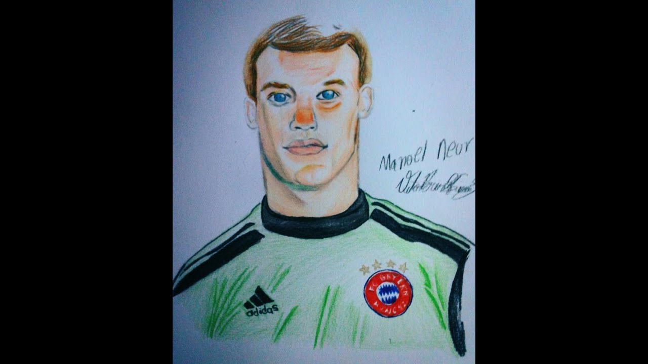 Drawing Manoel Neuer - YouTube