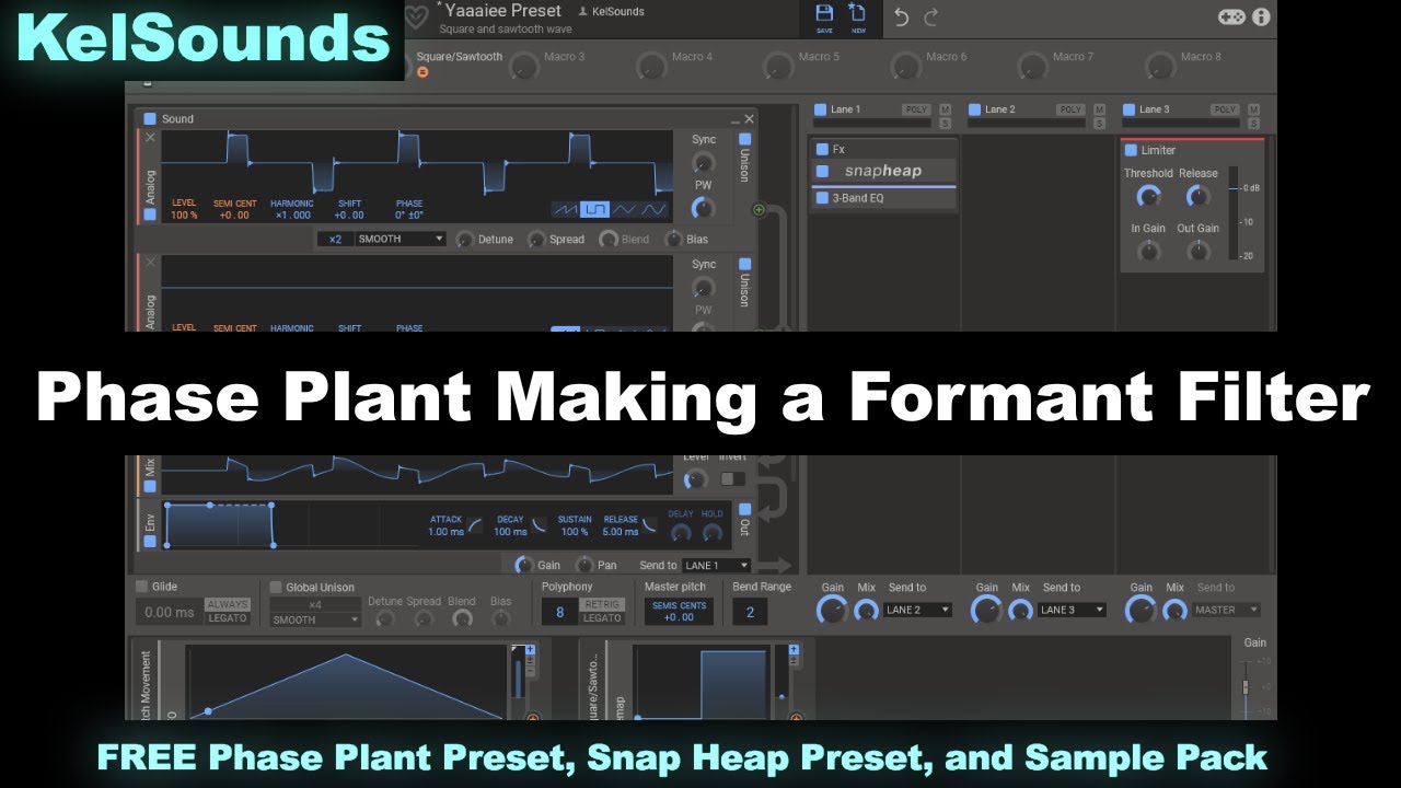 Phase Plant Making a Formant Filter - YouTube