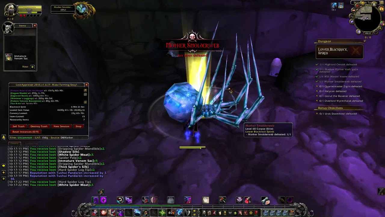 Lower Blackrock Spire (LBRS) Transmog/Gold Farm (5k - 100k Gold Value ...