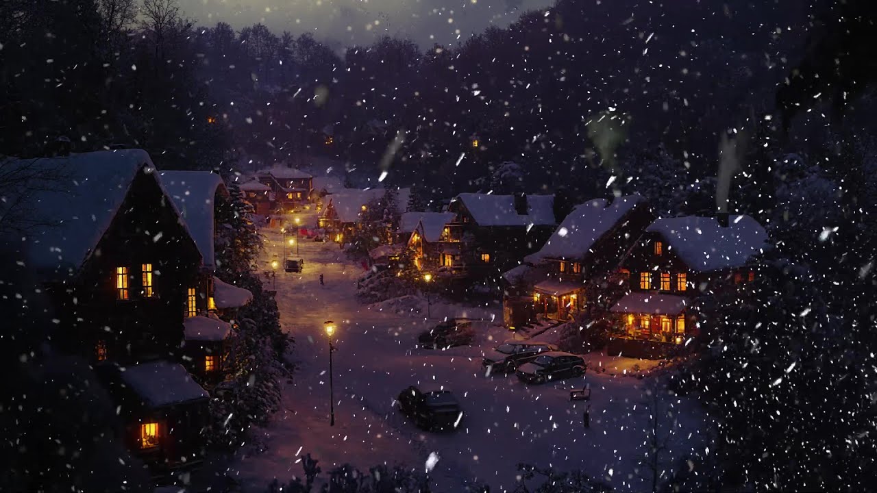 Cozy Winter Nights with Blasting Wind & Snowstorm - Sleep Sounds for ...