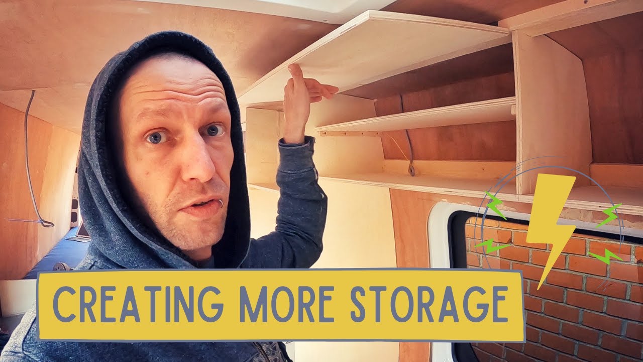 HEADLINER STORAGE AND HANGING CABINET FOR SPRINTER VAN / DIY camper ...