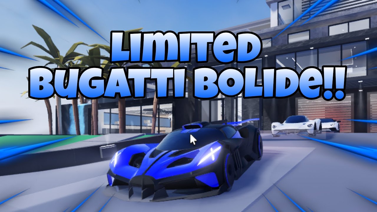 New limited Bugatti Bolide in Roblox Mega Mansion Tycoon! - YouTube