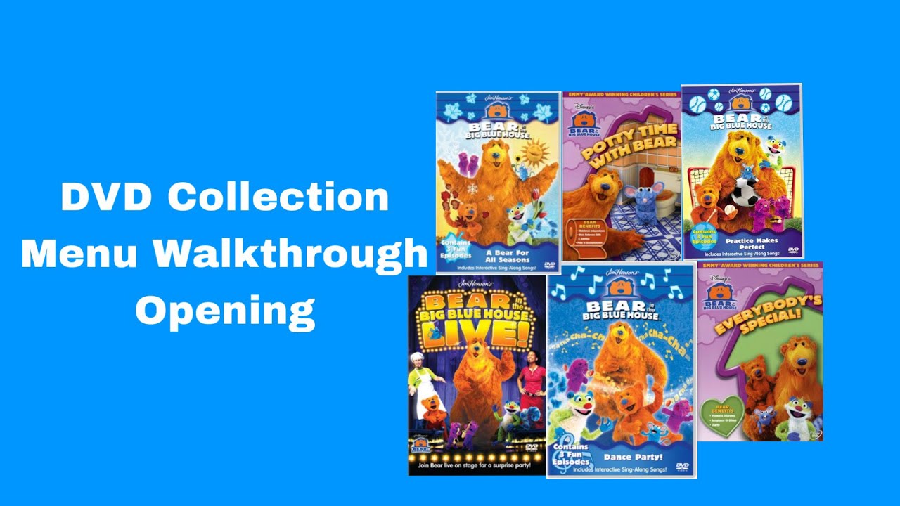 DVD Collection Menu walkthrough Bear In The big Blue House - YouTube