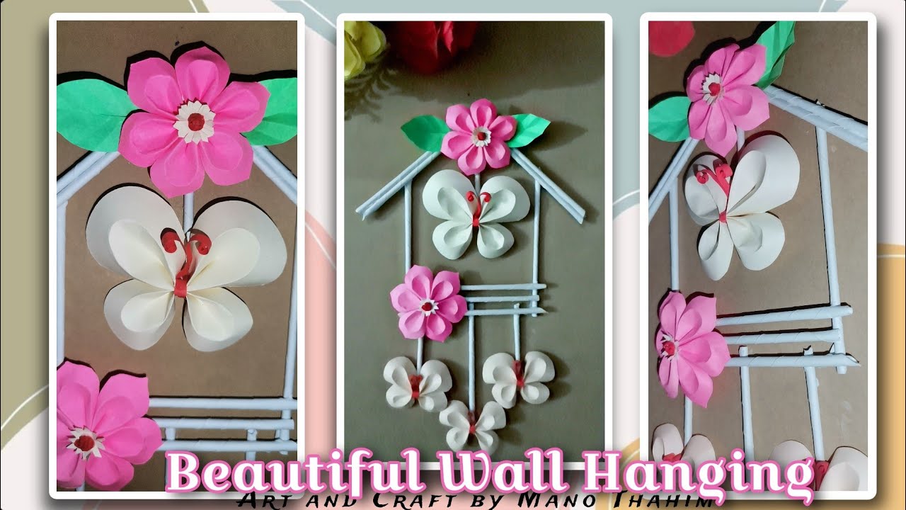 How To Make Paper Wall Hanging | Home Decor DIY | Paper Craft ...