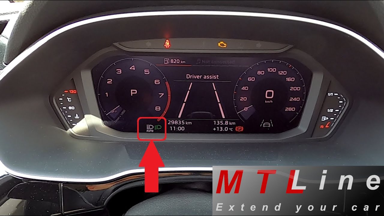 Audi Q3, MY2019 - Main Beam Assist activation (automatic switching ...