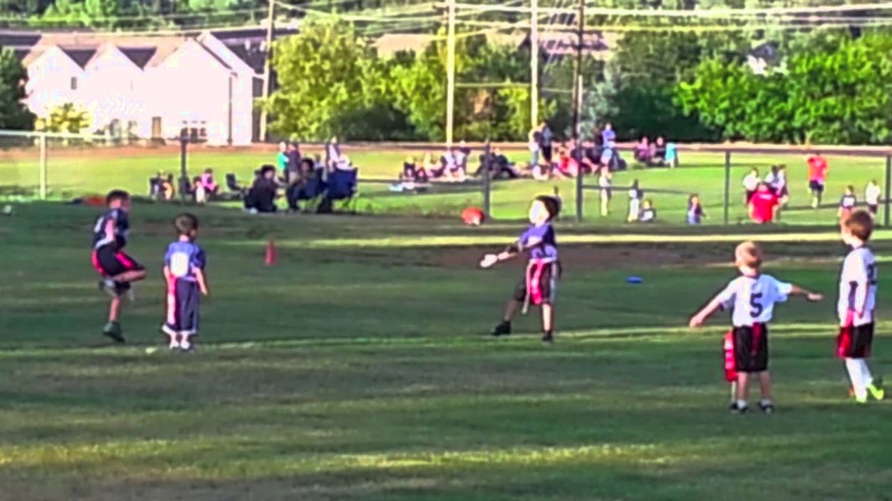 4 Touchdowns in one Flag Football game - Eric Nippert - YouTube