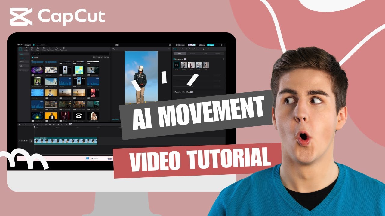 NEW UPDATE ON CAPCUT PC PRO! How You Can Apply These AI Movements ...