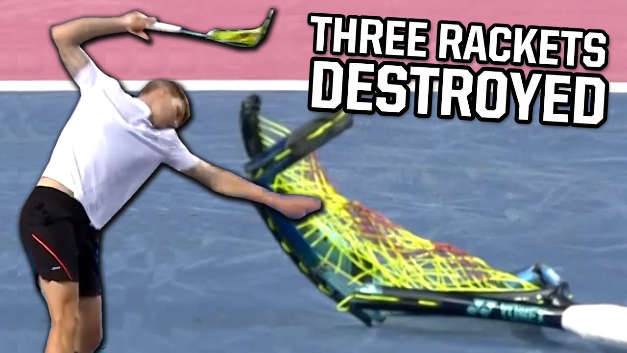 Bublik smashes three rackets in the middle of the match, a breakdown ...