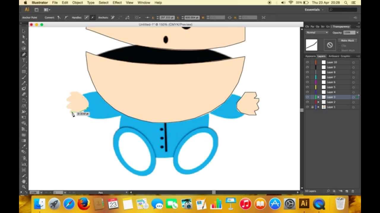 Graphic Illustrators: How To Draw Ike Broflovski In Flat Colour - YouTube