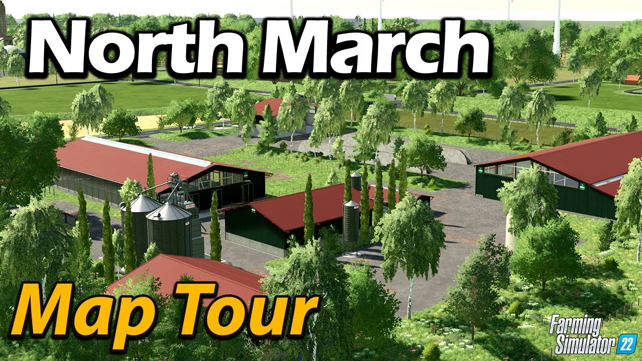 JETS IN THE SKY! - NORTH MARCH MAP TOUR 🚜 FS22 | GRAINMAN TRAVELS ️ ...