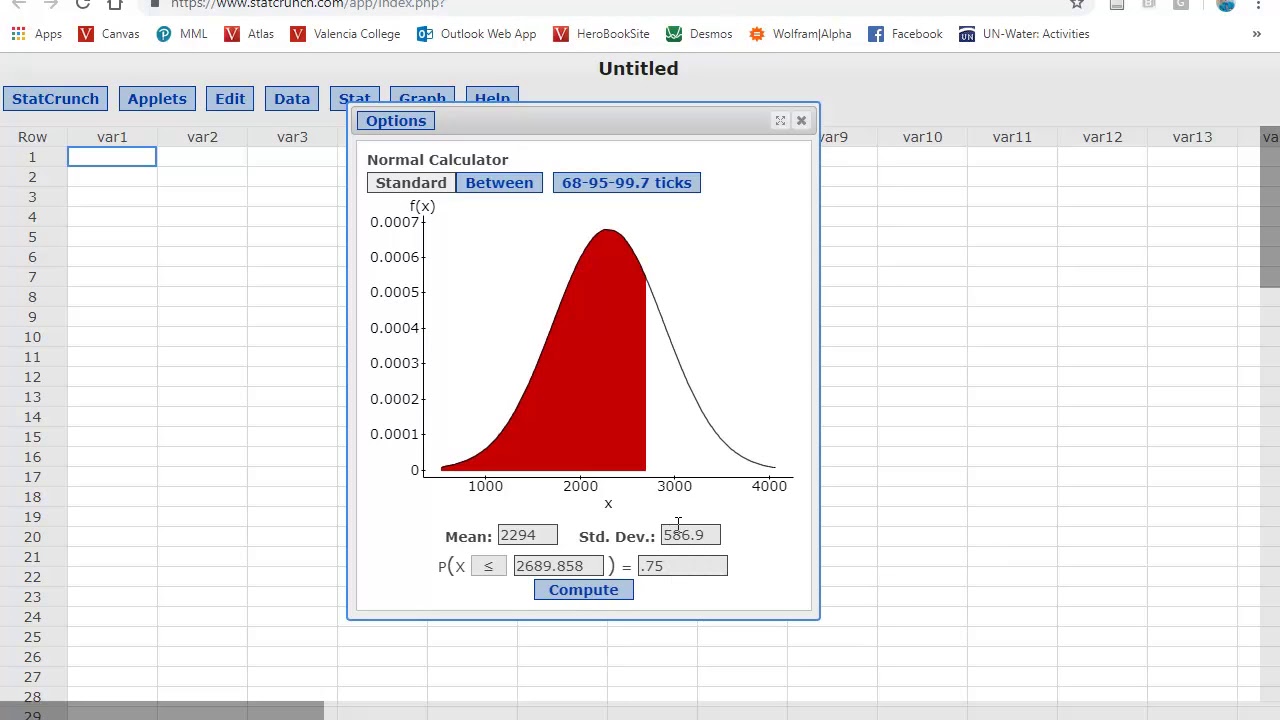 Inverse Normal finding a z score given an area - YouTube