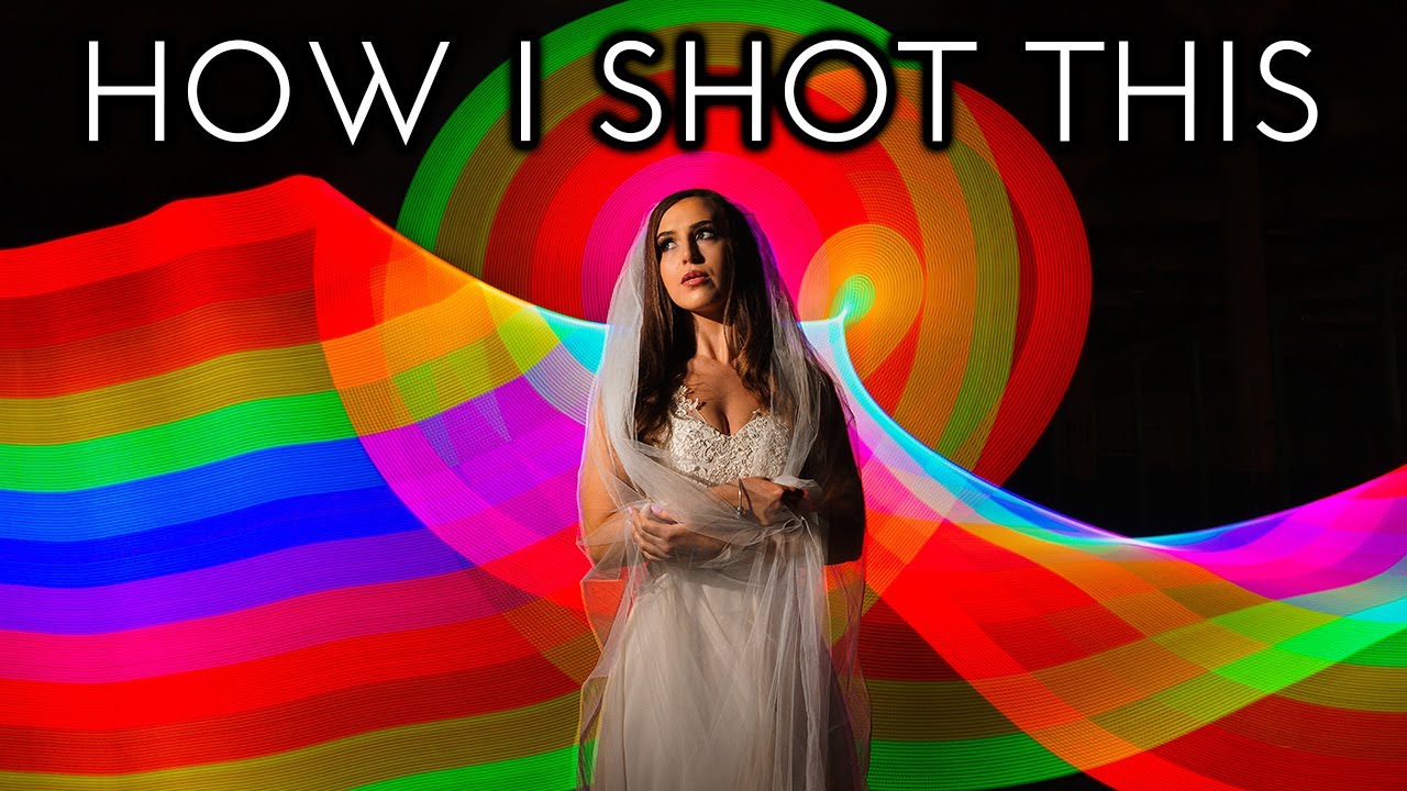How I shot this - LIGHT PAINTING PORTRAIT tutorial - YouTube
