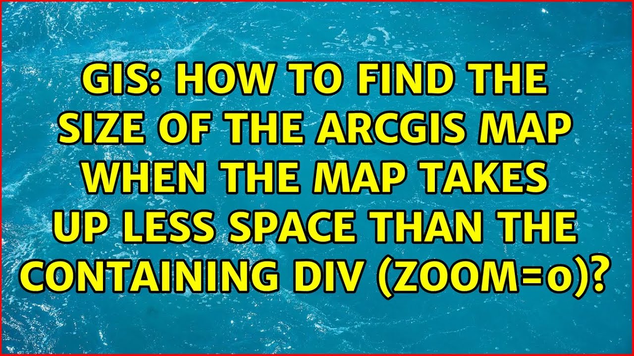 How to find the size of the ArcGIS map when the map takes up less space ...
