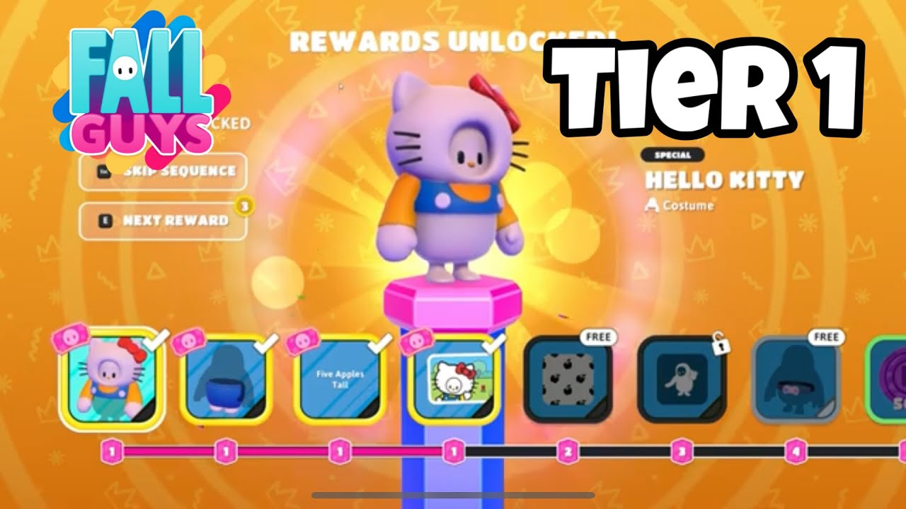 FALL GUYS SEASON 4 FAME PASS OVERVIEW - YouTube