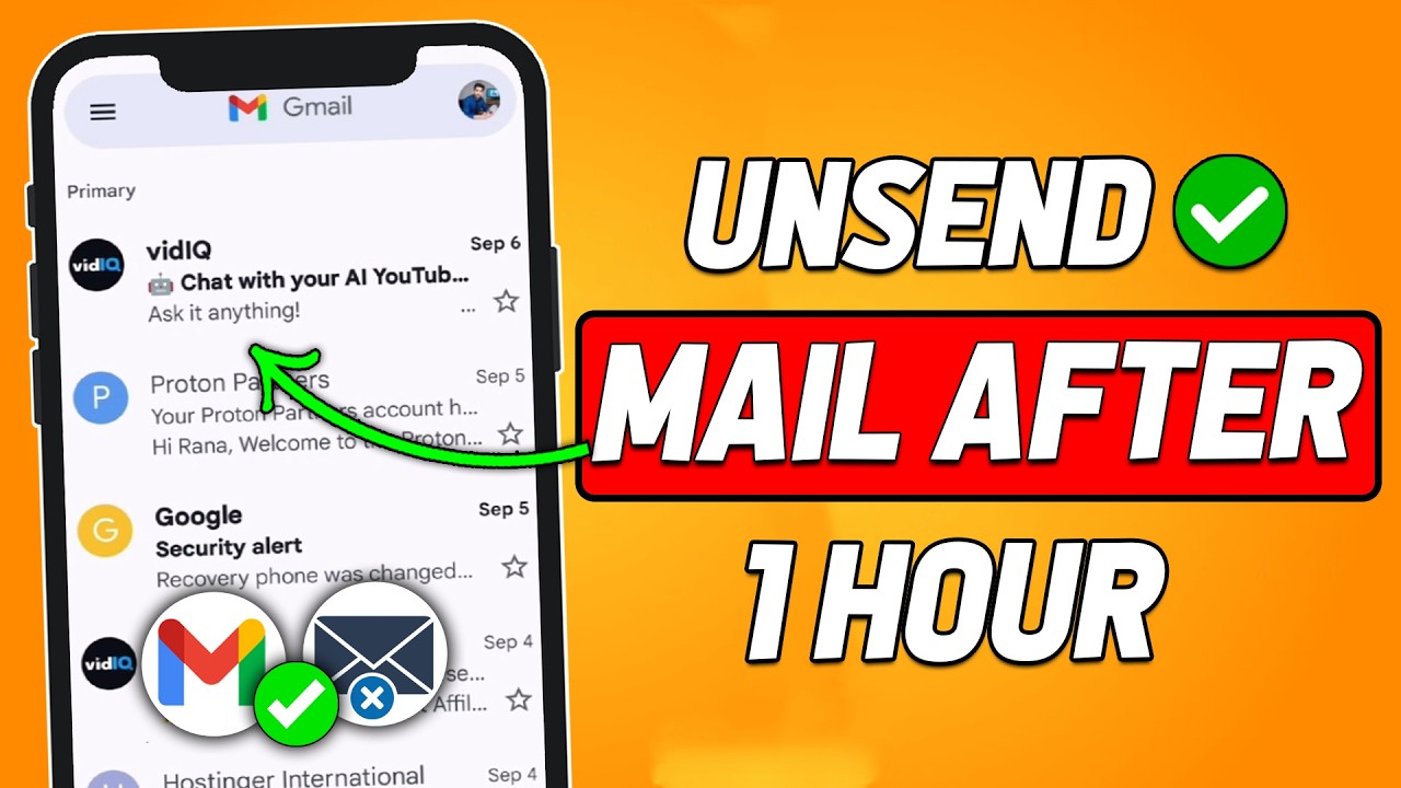 How To Unsend Mail In Gmail After 1 Hour (2025 Updated Way) - YouTube