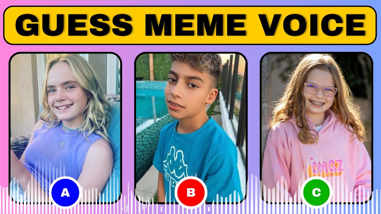 Guess Meme VOICE #16 | Ninja Kidz TV, Royalty Family, Salish Matter ...
