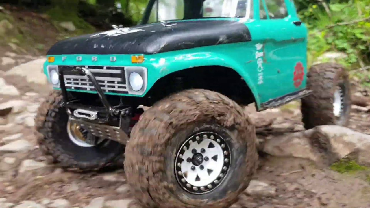 Traxxas TRX4 Sport Ford F100 @ Cheddar Gorge rc crawling - YouTube