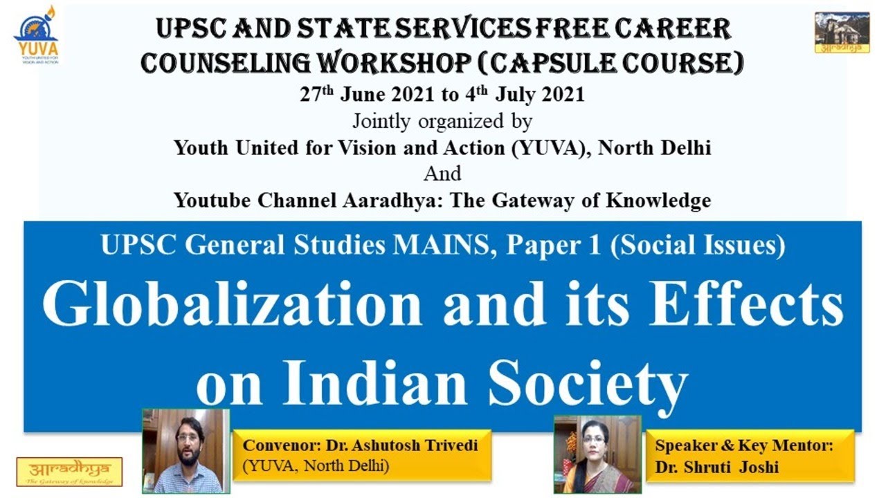 Globalization and its Effects on Indian Society: UPSC, General Studies ...