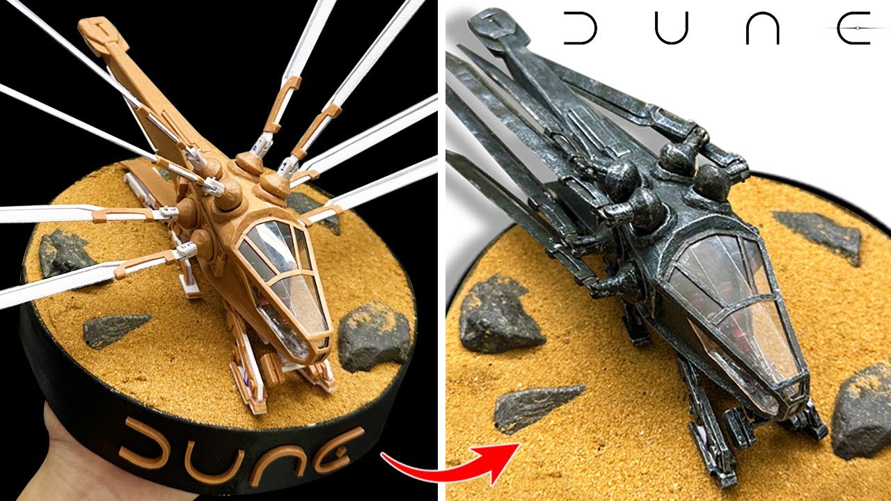 Crafting an Ornithopter Model from Dune Film: Clay Sculpting Tutorial ...
