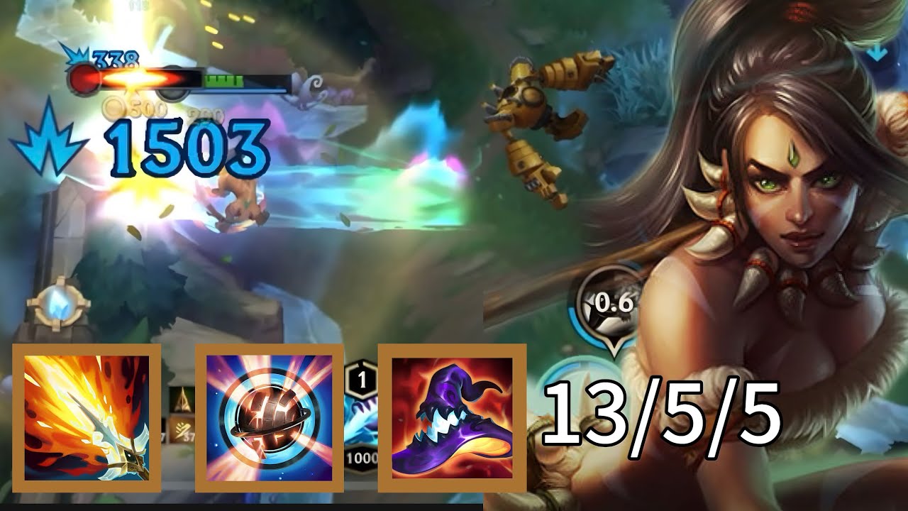 ¡NIDALEE CON LA NUEVA RUNA ES UNA LOCURA! 🦁 | Wild Rift (Build & Runas ...
