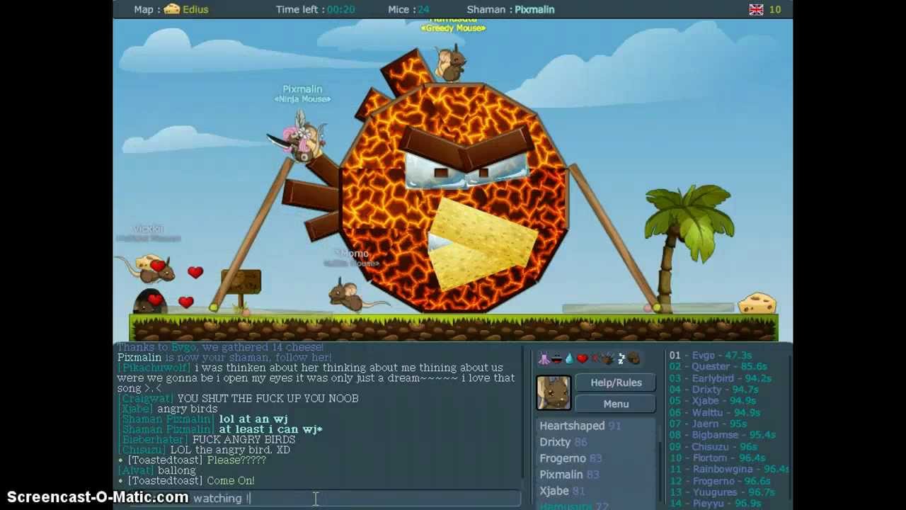 Transformice - Angry Birds Map ! - YouTube