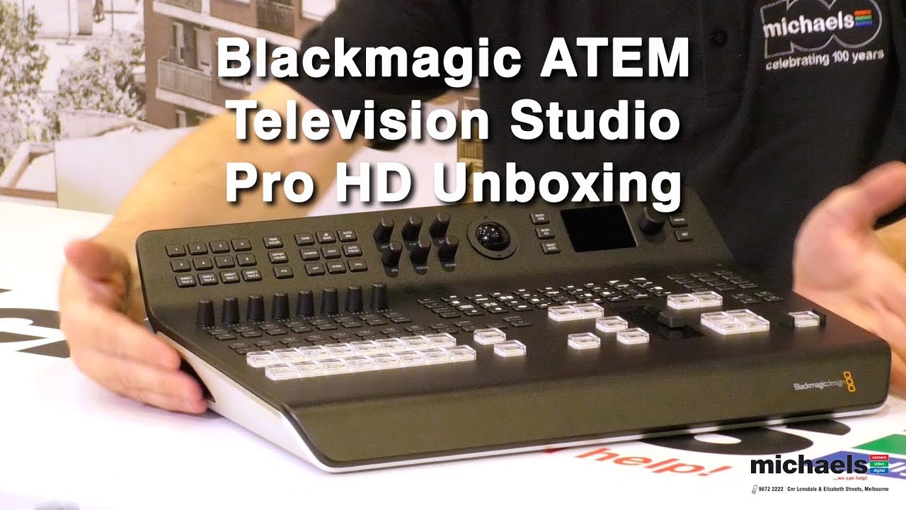 Blackmagic ATEM Television Studio Pro HD Unboxing - YouTube