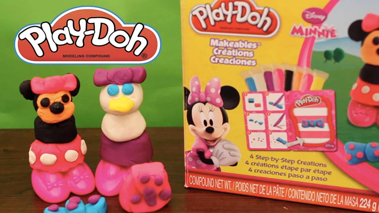 Play Doh ★ Minnie Mouse & Daisy Duck Makeables Set 2014 - YouTube
