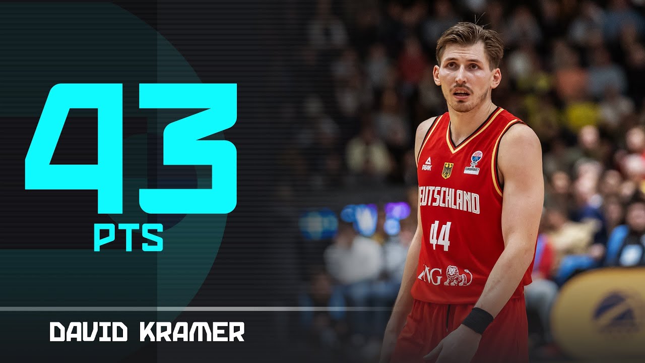 David Kramer (43 PTS) with a historic #EuroBasket Qualifiers ...