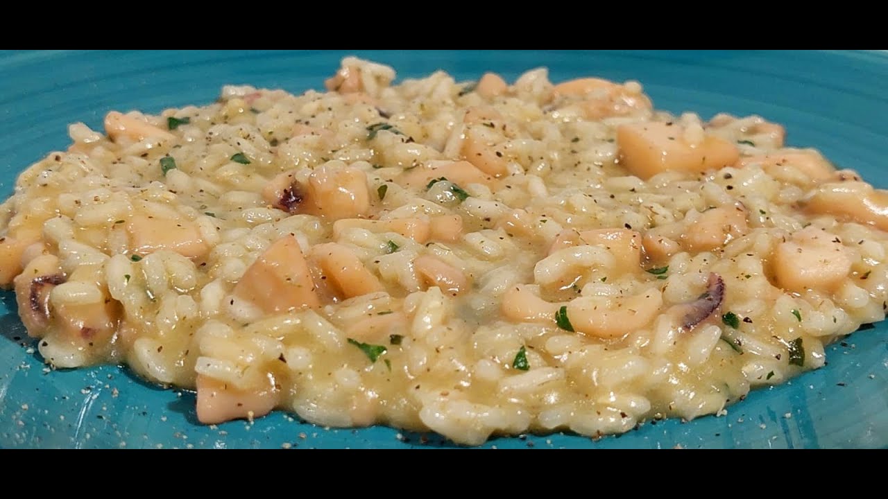 Risotto con Seppie, Calamari e Crema di Patate – Un abbraccio di mare e terra! - YouTube